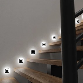 Schodišťové LED svítidlo Evra, 1x LED 0,6w, 4000k, b