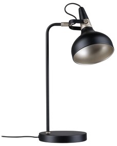 Paulmann 78479 Juna, černá stolní lampa z kovu, 1xE14, výška 51cm