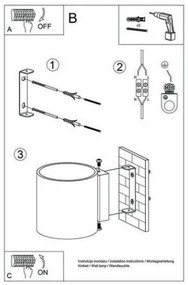 Nástěnné svítidlo SOLLUX Orbis 1 G9 1x40W bez zdroje SL.0048 černá