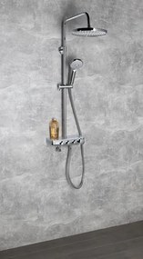 Aqualine Aqualine, FARRAO sprchový sloup s baterií a napouštěním, chrom, SL450