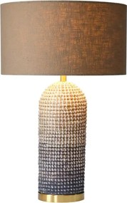 Designová stolní lampa Saretha 61 cm hnědá