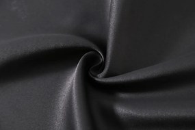 Černý závěs OXFORD 140x250 cm Zavěšení: Kovové kroužky