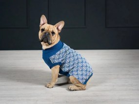 Obleček pro psy Labbvenn Pullo modrý Velikost: S - 44 x 23 cm