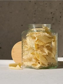 Sinsay - Skleněná dóza na potraviny s bambusovým víkem - clear