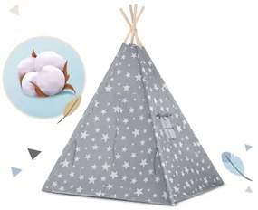 Bestent Dětský stan TeePee s polštářky Grey Sky