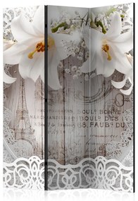 Paraván Lilies and Quilted Background Dekorhome