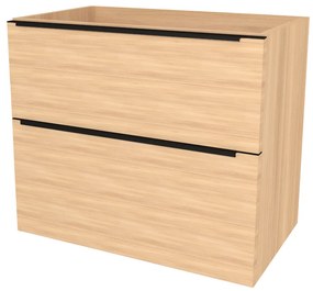 Mereo Mereo, Mailo, koupelnová skříňka 81 cm, černé madlo, Multidecor, CN591SBDSB1