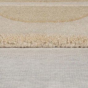 Ručne všívaný kusový koberec Lois Scallop Natural, 160x230, béžová, chodba / predsieň, Flair Rugs