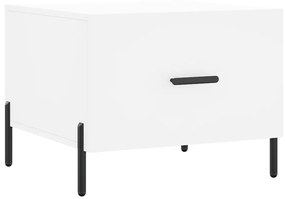 Konferenční stolek bílý 50 x 50 x 40 cm kompozitní dřevo