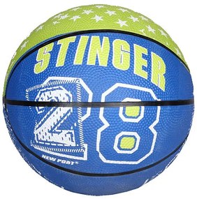 New Port Print Mini basketbalový míč zelená velikost míče č. 3