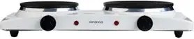 Orava VP-91 bílá / Elektrický vařič / 2500W / 2 plotýnky / 185 + 155 m