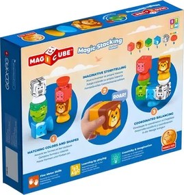 GEOMAG Magnetická stavebnice Magicube Safari / 10 dílků / od 12 měsíců