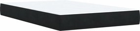 Box spring postel s matrací černá 120 x 190 cm samet 3285271
