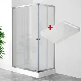 POINT LOR 120x80 Grape Obdélníkový sprchový kout s akrylátovou vaničkou