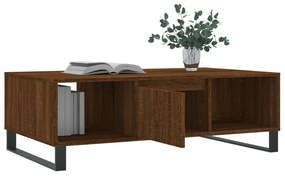 Konferenční stolek hnědý dub 104 x 60 x 35 cm kompozitní dřevo - Default Title