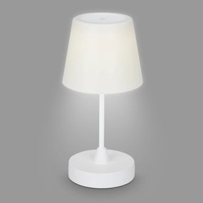 BRILO 7032416 LED venkovní stolní lampa s dotykovým vypínačem, pr.30 cm, LED modul, 3 W, 340 Lm, bílé (starý kód: BRILO 7032-416) - BRILO