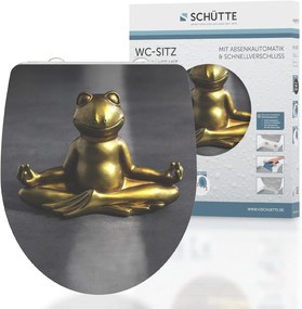 Eisl Sanitär WC prkénko Duroplast Soft Close Relaxing Frog High Gloss 82581