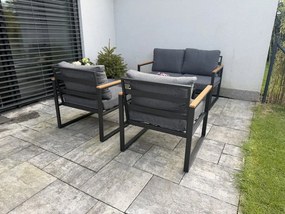 Noela Zahradní set dvou křesel, sedačky a stolku PRIA