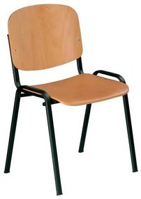 Manutan  Dřevěná jídelní židle Sylva Black