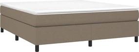 Rám postele s boxspringem taupe 160 x 200 cm textil 3120874
