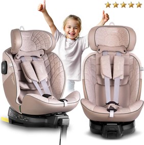 Autosedačka Aero Line, ISOFIX,0-36 kg, béžová | Nukido