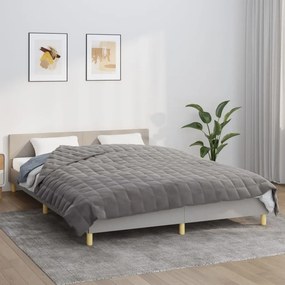 Zátěžová deka šedá 200 x 220 cm 9 kg textil 3154839