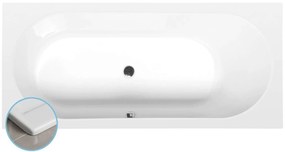 Polysan - Vana Slim B, 165x75x48 cm, bílá 32611S