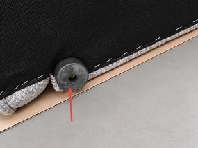 Světle šedé žinylkové křeslo Vanda - II. jakost – Mazzini Sofas