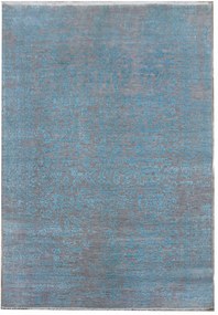 Diamond Carpets koberce AKCE: 140x200 cm Ručně vázaný kusový koberec Diamond DC-JK 1 Silver/light blue - 140x200 cm
