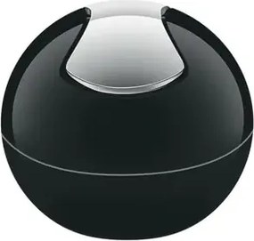 Spirella BOWL mini výklopný odpadkový koš 1 L černý / plast