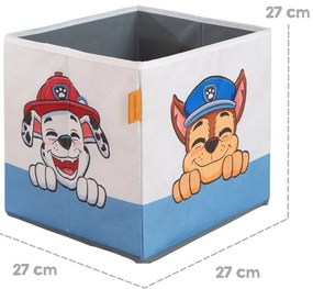 Látkové dětské organizéry na hračky v sadě 2 ks 27x27x27 cm Paw Patrol – Roba