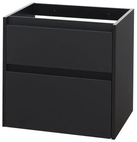 Mereo Mereo, Opto, koupelnová skříňka 61 cm, bílá, dub, bílá/dub, černá, CN940S