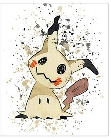 Obraz s motivem Pokémon - 4 rozměry Rozměr: 30x40 cm, Varianta: Mimikyu