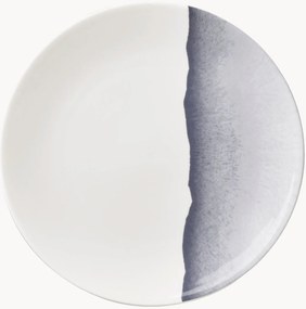 Sada mělkých talířů z kostního porcelánu Silhouette, 6 dílů