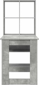 Stůl Betonově šedá Kompozitní dřevo 122 x 67 x 145 cm 3337260