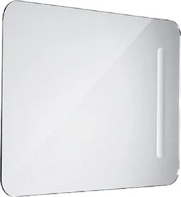Nimco Zrcadla - Koupelnové podsvícené LED zrcadlo série 2000, 500 x 700 mm, hranaté, aluminium ZP 2001