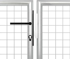 vidaXL Zahradní brána ocel 350 x 100 cm [144341] Barva: Zelená