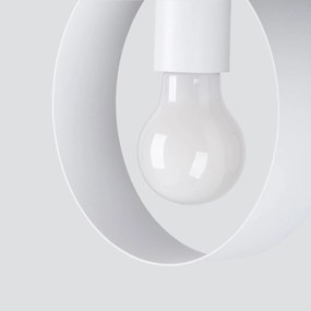 Závěsné svítidlo Titran 1, 1x bílé kovové stínítko
