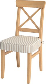 Sedák na židli IKEA Ingolf barva béžová látka vzorované