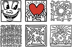 Vilac Obrázkové kostky Keith Haring / od 2 let
