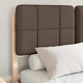Rám postele s čalouněným čelem s čelo Taupe 120 x 190 cm 3405545