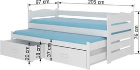 Postel dvojitá TIARRO 200x90