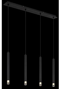 Globo 15629-4 - Lustr na lanku BLAKE 4xG9/4W/230V černá
