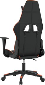 Herní židle černá a oranžová umělá kůže 3143759
