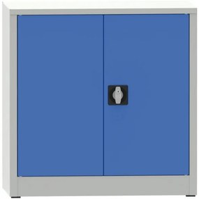 Dílenská policová skříň na nářadí KOVONA JUMBO, 1 police, svařovaná, 800 x 600 x 800 mm, šedá / modrá