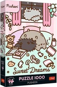 TREFL Puzzle Premium Plus Pusheen / 1000 dílků / 48 x 68,3 cm / Děti a