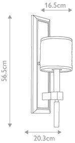 Elstead KL-CELESTIAL1 - Nástěnné svítidlo CELESTIAL 1xE14/60W/230V