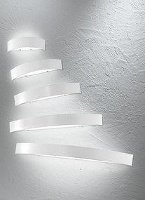Linea Light 1140 Curvé_W, bílé nástěnné svítidlo, 15W LED 3000K, délka 39cm