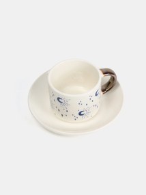 Sinsay - Šálek na espresso s podšálkem - bílá