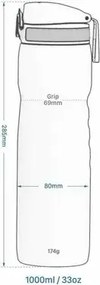 ion8 Leak Proof Láhev Rose quartz 1000 ml